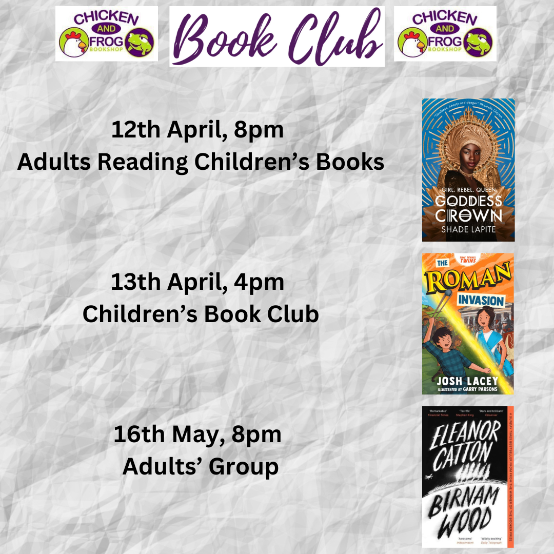 Events Calendar – Chicken and Frog Bookshop